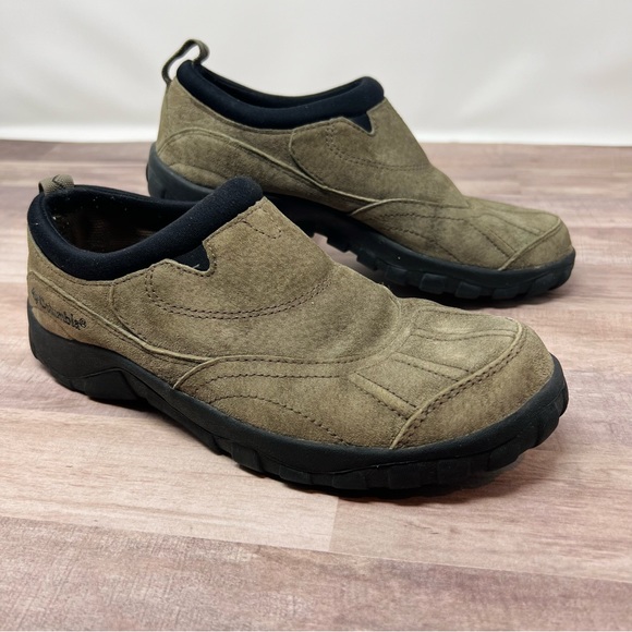 Columbia | Shoes | Columbia Womens 7 Suede Clog Pull On Shoes Grayish ...